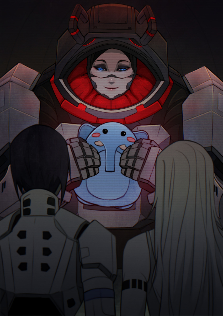 Safebooru - 3girls absurdres android ariane yeong armor beo (signalis ...