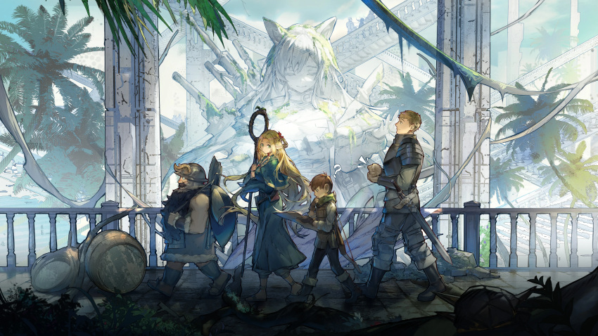 Safebooru - absurdres arknights armor axe blonde hair bow ceobe (arknights) chilchuck tims ...