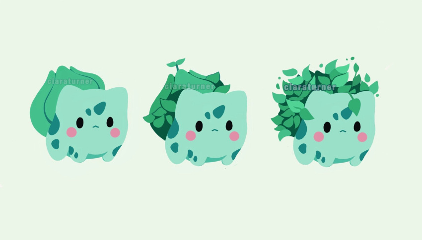 Safebooru - animal focus artist name blush blush stickers bud bulbasaur ...