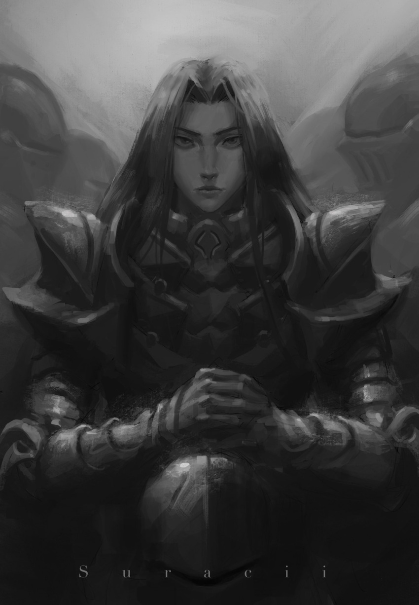 Safebooru - 1boy androgynous armor bishounen curtained hair fate/zero ...