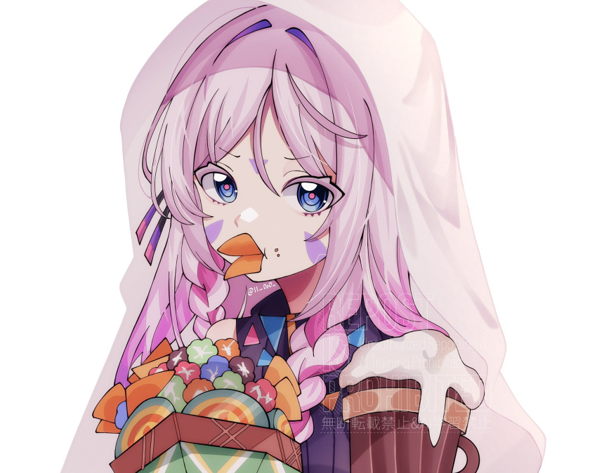 Safebooru - 1girl beer mug blue eyes braid citlali (genshin impact ...