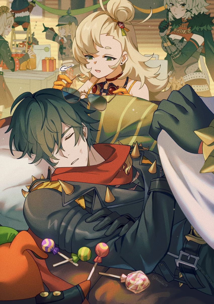 Safebooru - 2boys 4girls bangboo (zenless zone zero) belt belt buckle ...