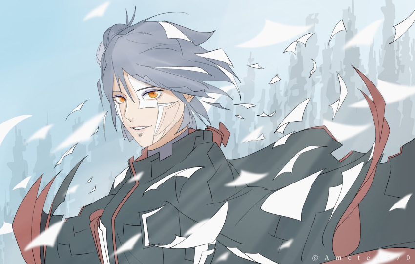 Safebooru - 1girl akatsuki uniform blue sky eyelashes eyeshadow from ...