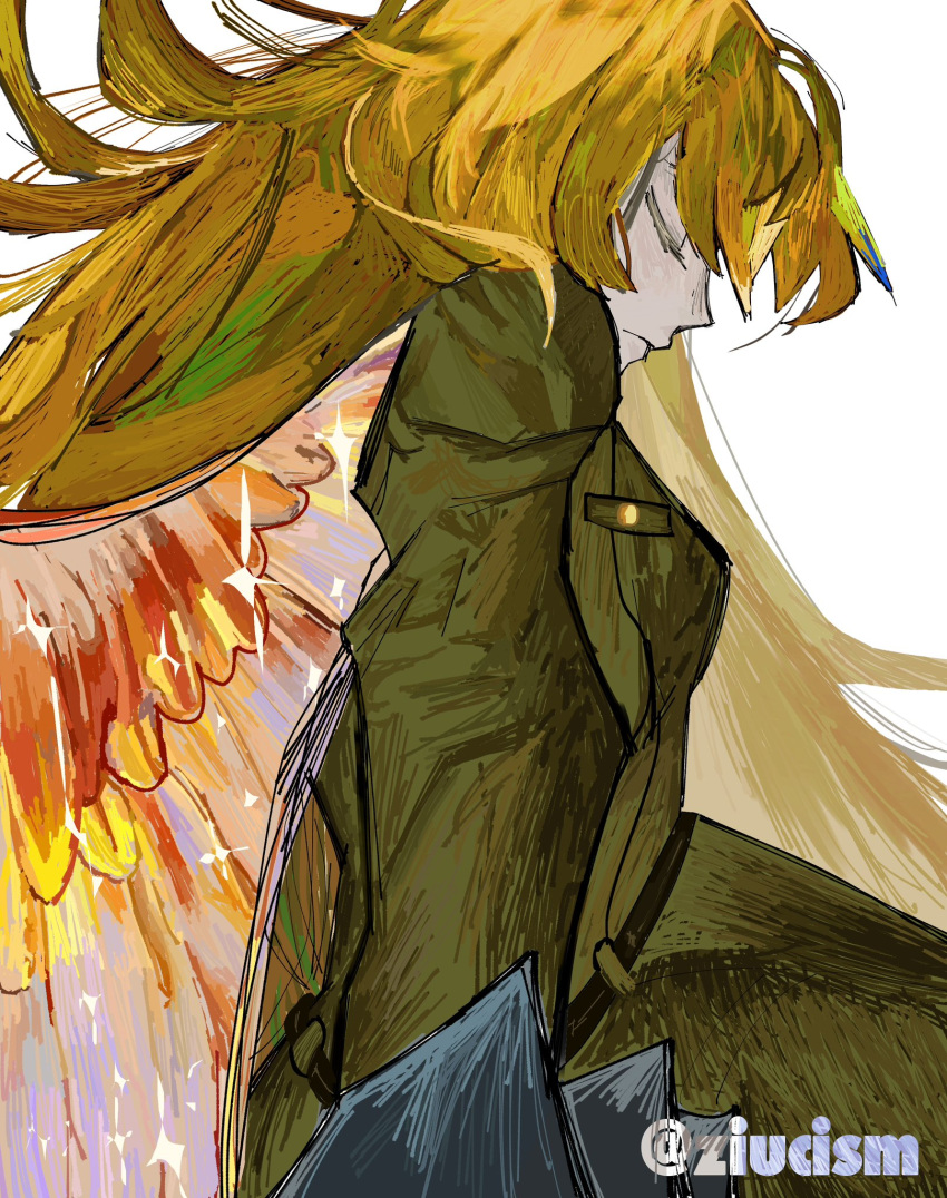 Safebooru - 1girl angel angel wings blonde hair closed eyes closed ...