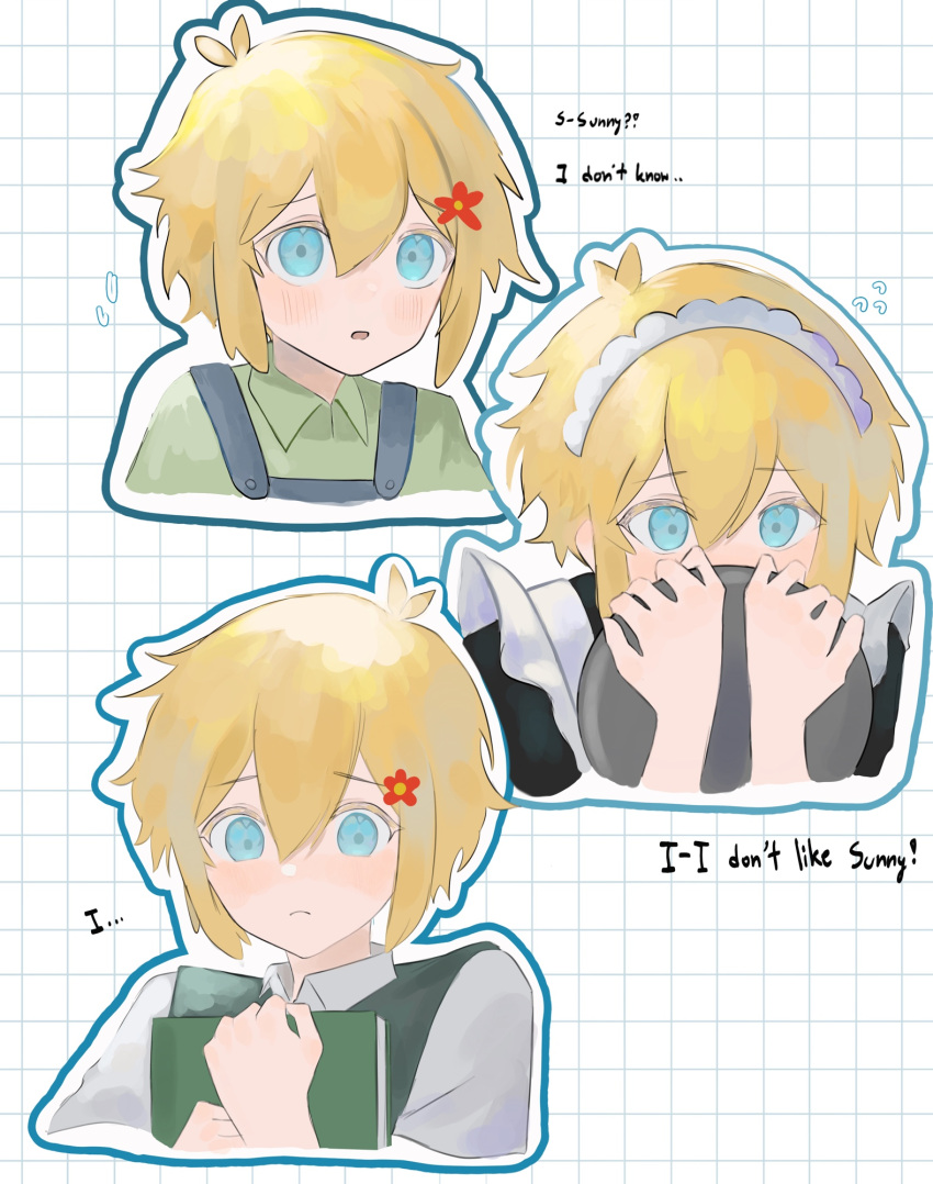 Safebooru - 1boy alternate costume antenna hair basil (faraway) (omori) basil (omori) blonde ...