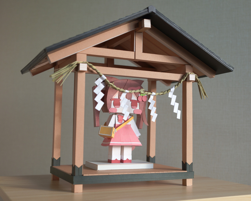 Safebooru - 1girl absurdres bag blush stickers bow brown hair cherry hair ornament chibi comiket ...