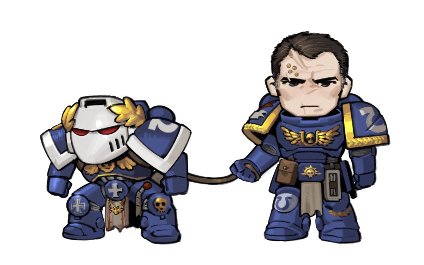 Safebooru - adeptus astartes ammunition pouch armor captain titus chibi ...