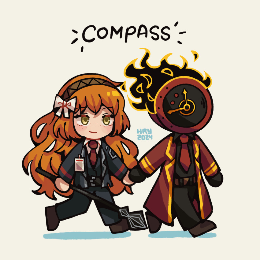 Safebooru - 1girl 1other belt black belt black gloves black jacket ...