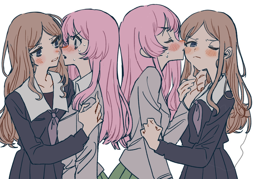 Safebooru - 2girls aaru (kerogero1582) bang dream! bang dream! it's mygo!!!!! blue eyes blue ...