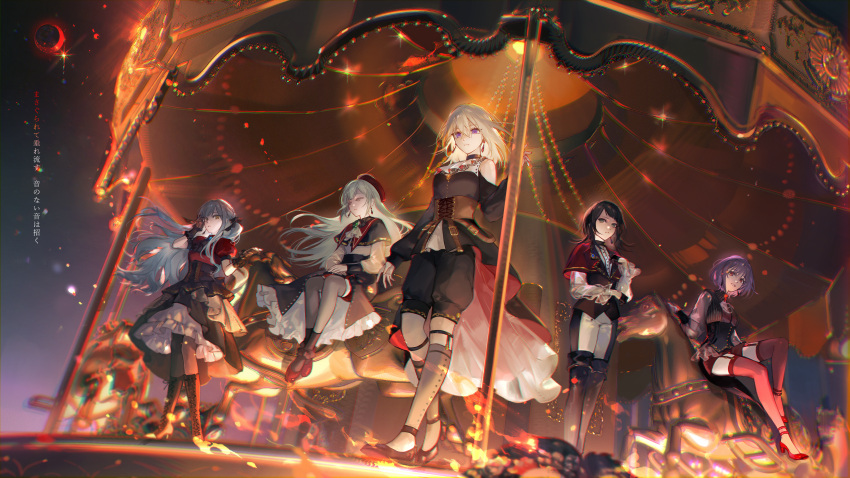 Safebooru - 5girls absurdres amoris (bang dream!) ave mujica (bang dream!) bang dream! bang ...