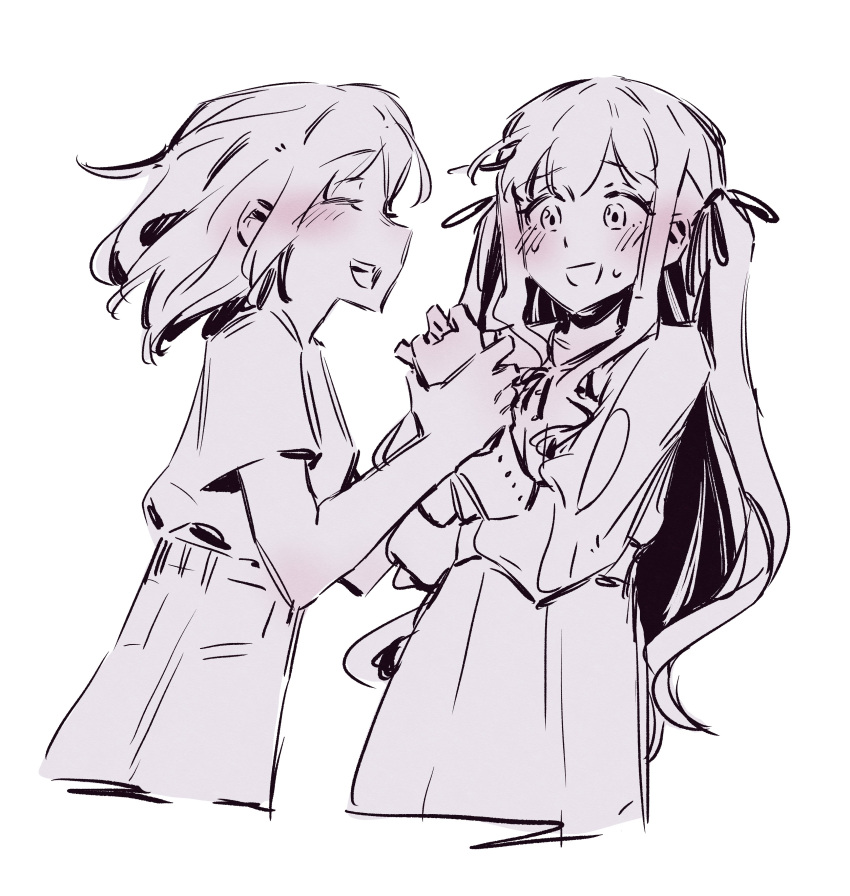 Safebooru - 2girls absurdres bang dream! bang dream! it's mygo!!!!! blush closed eyes commentary ...