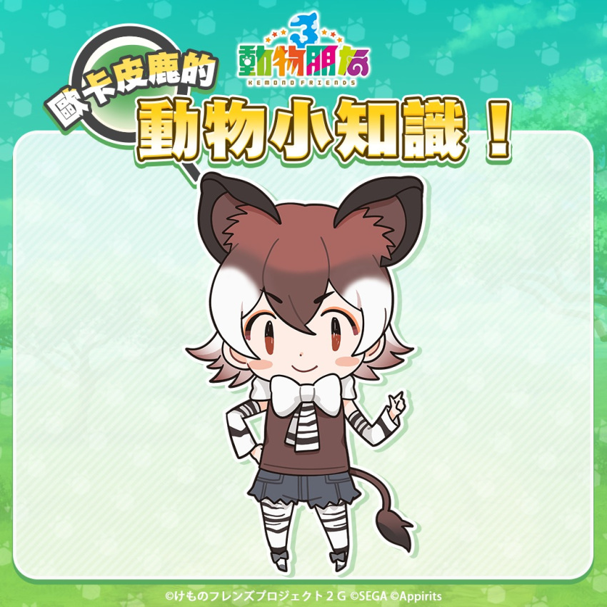 Safebooru - 1girl animal ears bow bowtie brown eyes brown hair chinese ...