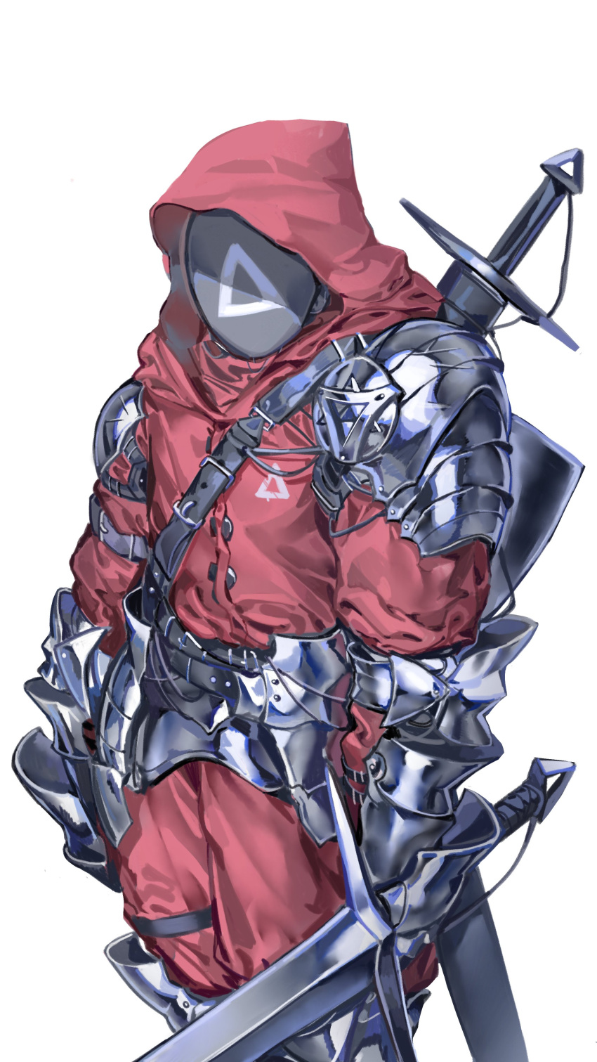 Safebooru - 1other absurdres ambiguous gender anachronism armor belt black mask commentary ...