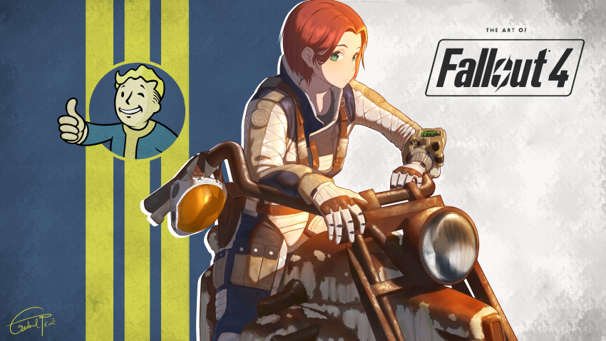 Safebooru - absurdres blue jumpsuit brown hair closed mouth commentary ...