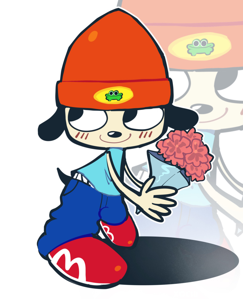 Safebooru - 1boy absurdres animal ears black ears black eyes blue pants ...