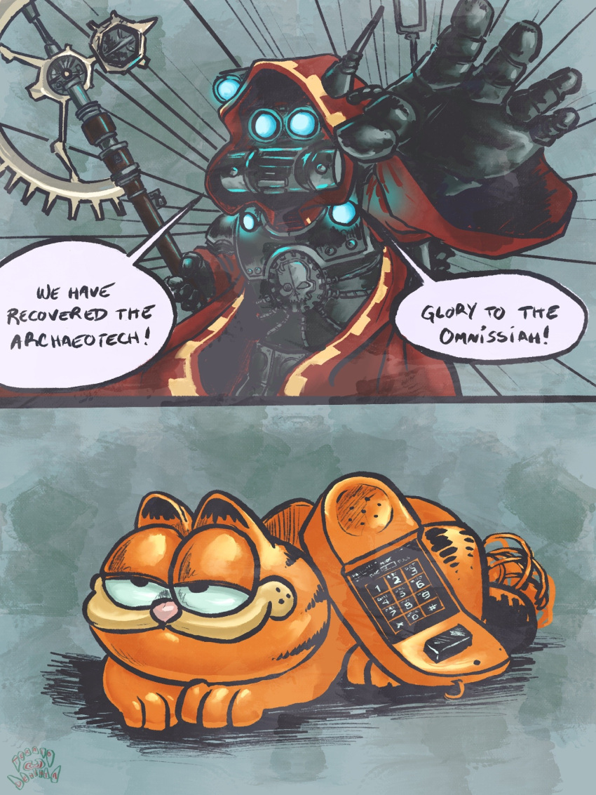 Safebooru - adeptus mechanicus ambiguous gender blue eyes cyborg ...