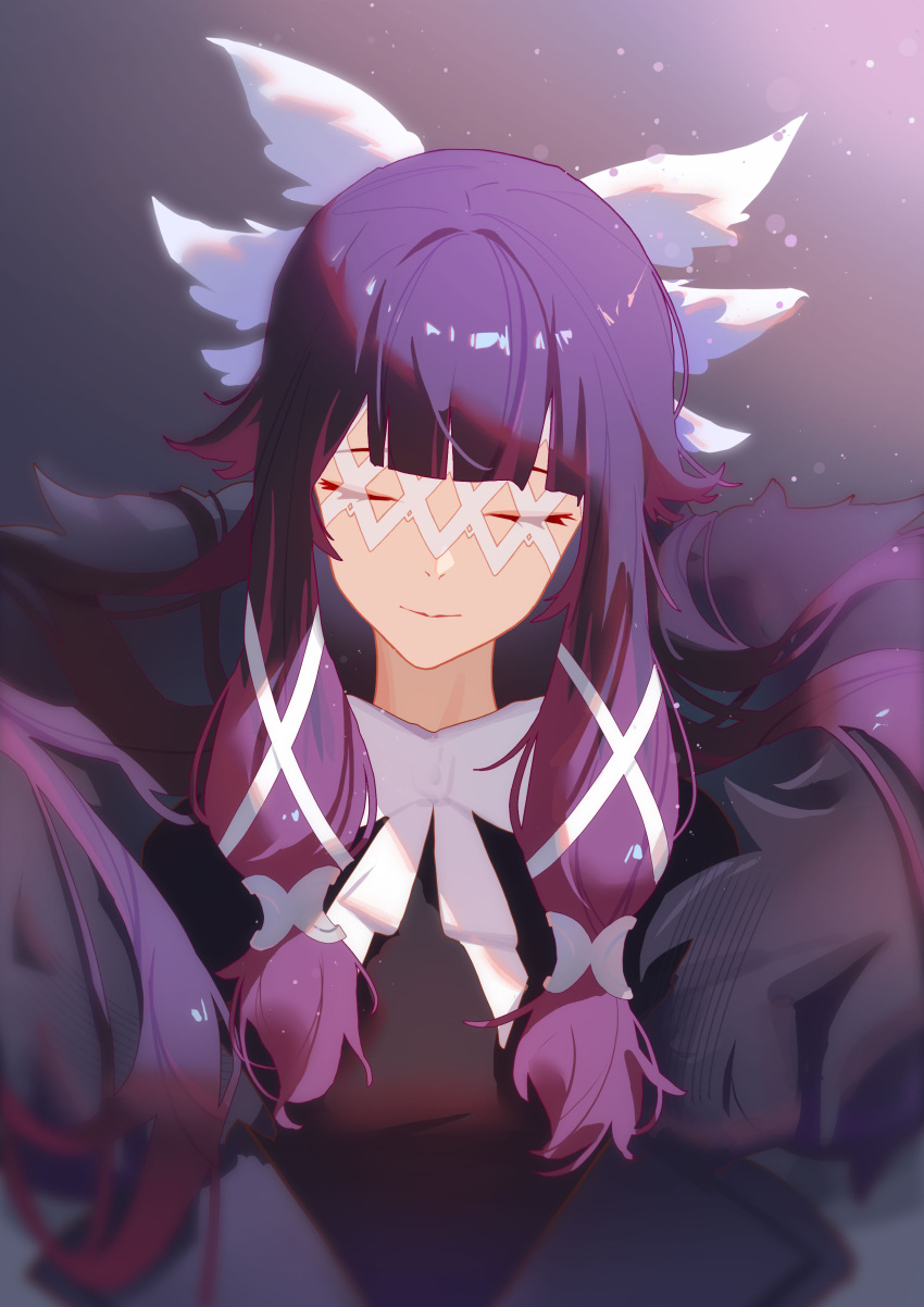 Safebooru - 1girl absurdres black hair coat columbina (genshin impact ...