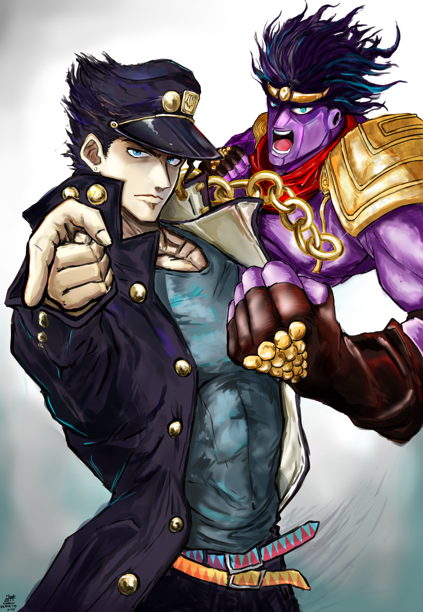 Safebooru - 1boy absurdres aqua eyes belt black hair black hat black ...