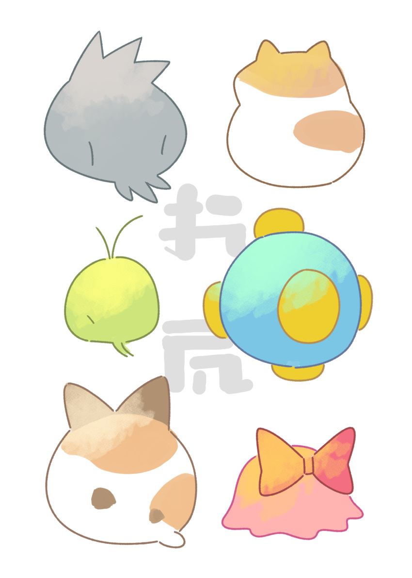 Safebooru - animal ears bow cat ears chuchu (kirby) coo (kirby) fish ...