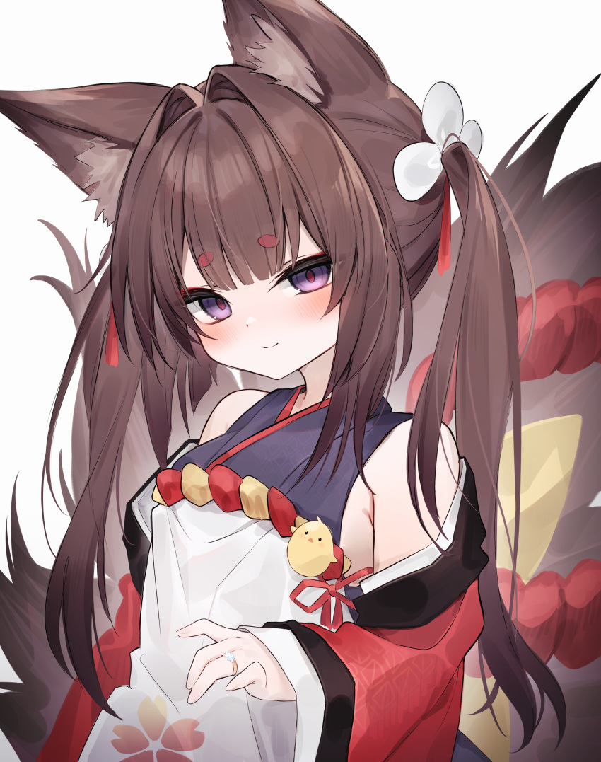 Safebooru - 1girl absurdres amagi-chan (azur lane) animal ears azur lane blush brown hair diieru ...