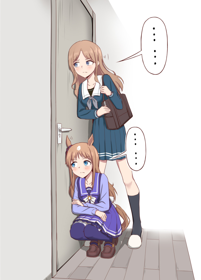 Safebooru - ... 2girls anglediana animal ears bag bang dream! bang dream! it's mygo!!!!! black ...