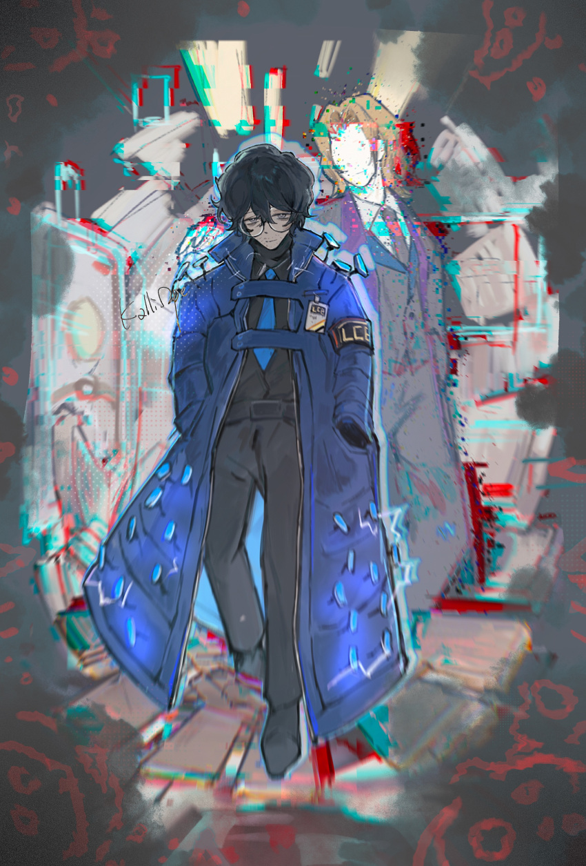 Safebooru - 2boys absurdres aedd (e.g.o) black footwear black gloves ...