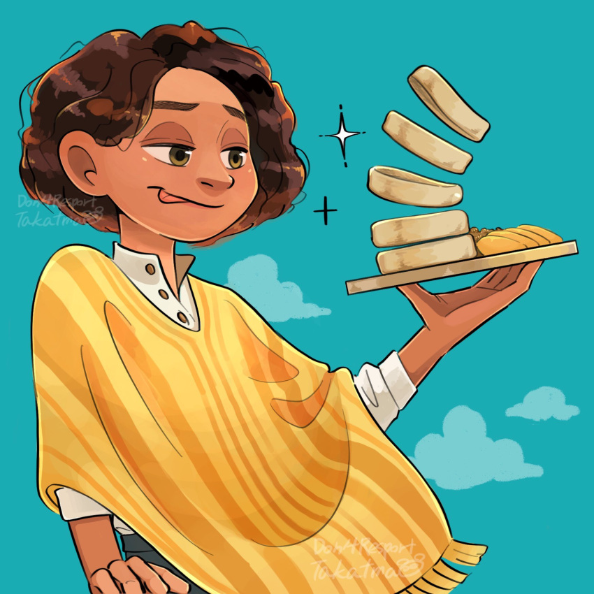 Safebooru - 1boy brown eyes brown hair camilo madrigal curly hair dark-skinned male dark skin ...