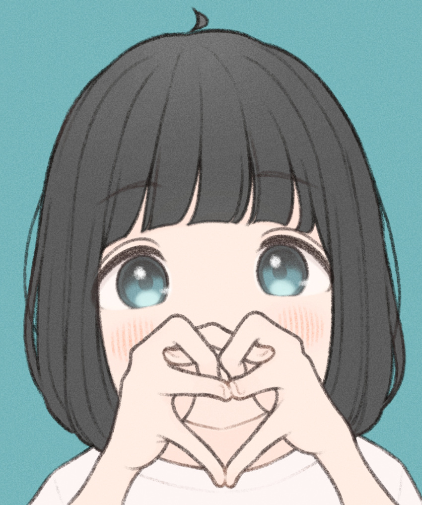 Safebooru 1girl 1ssakawaguchi Ahoge Blunt Bangs Blush Bob Cut Brown 0720