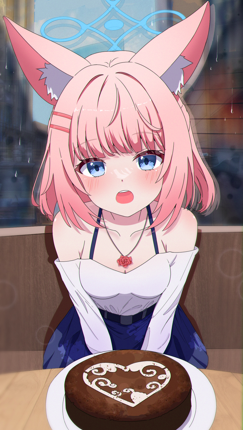 Safebooru - 1girl = hair ornament animal ear fluff animal ears bare shoulders belt black belt ...