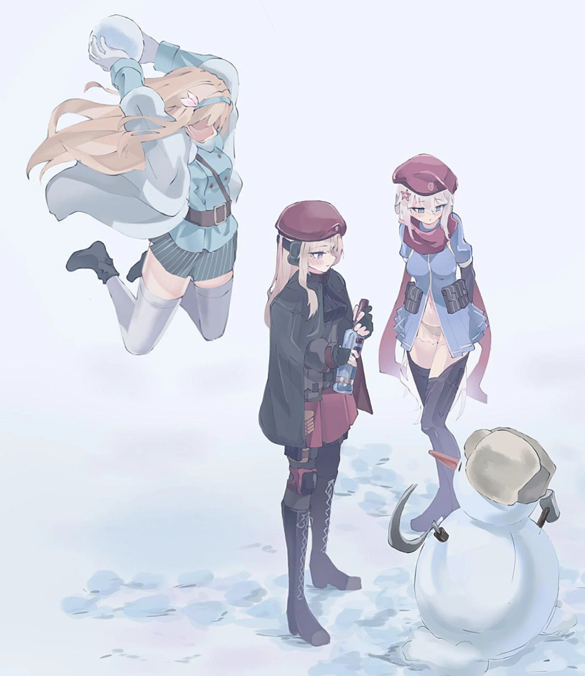 Safebooru - 9a-91 (girls frontline) girls frontline hammer and sickle incoming attack long hair ...