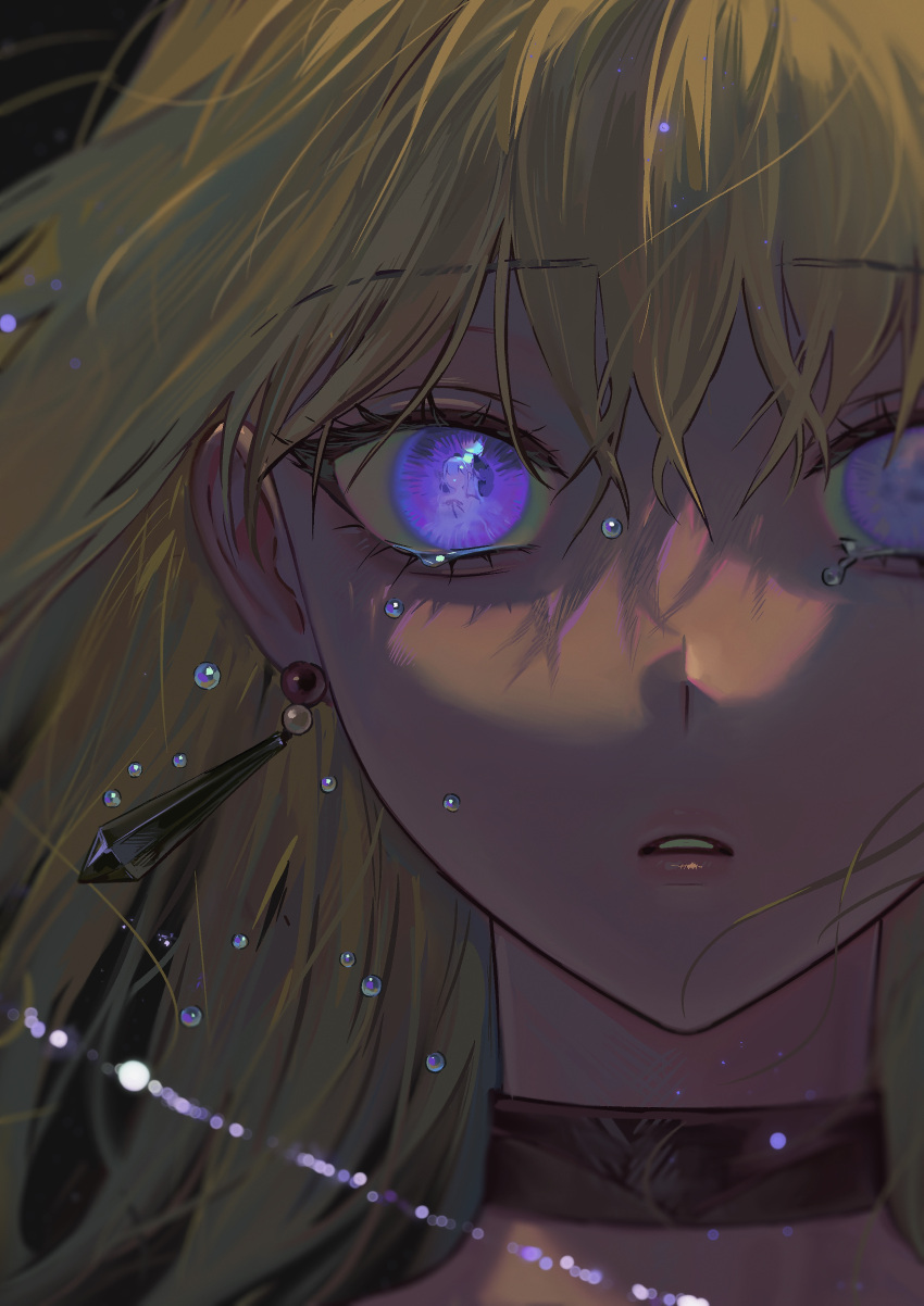 Safebooru - 1girl absurdres bang dream! bang dream! it's mygo!!!!! black background blonde hair ...