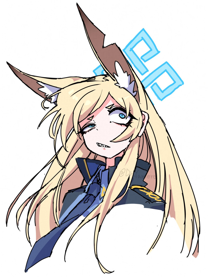 Safebooru - 1girl animal ear fluff animal ears blonde hair blue archive blue eyes blue halo blue ...