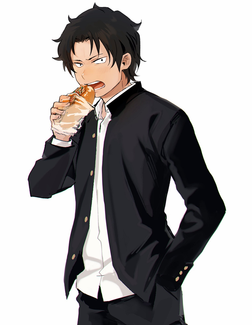 Safebooru - 1boy ao no exorcist black hair black jacket black pants ...