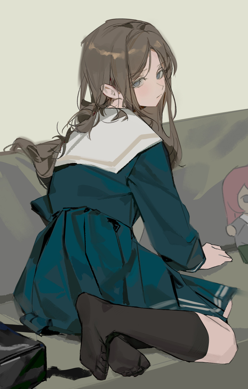 Safebooru - 1girl absurdres bag bang dream! bang dream! it's mygo!!!!! black socks blue eyes ...