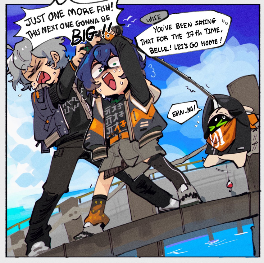 Safebooru - 1boy 1girl bandana bangboo (zenless zone zero) belle ...