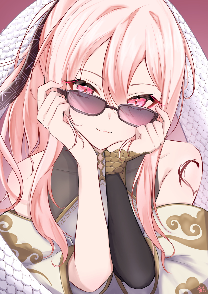 Safebooru 1other 3 Absurdres Akiyama Mizuki Bare Shoulders Closed