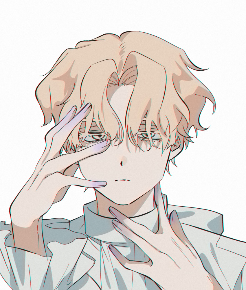 Safebooru - 1boy absurdres alien stage blonde hair colored extremities ...