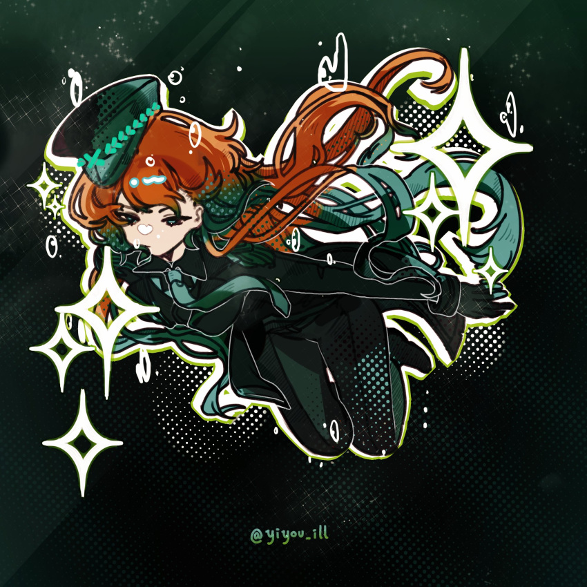 Safebooru - 1girl black background blind obsession (e.g.o) colored tips ...