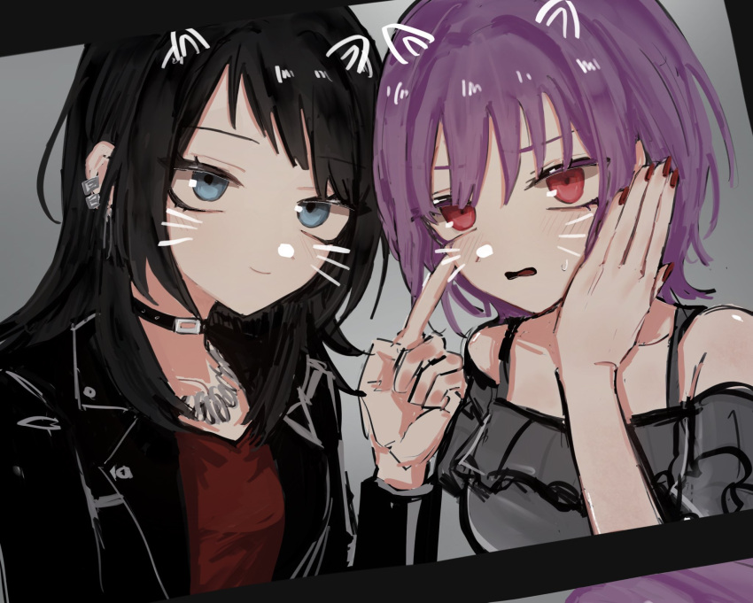 Safebooru - 2girls bang dream! bang dream! it's mygo!!!!! black choker black hair black jacket ...