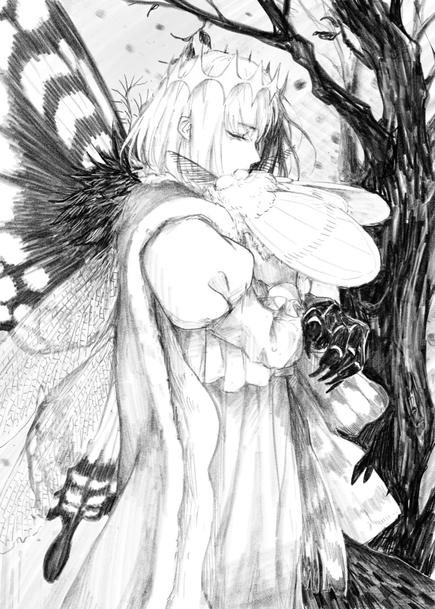 Safebooru - 1boy animal asymmetrical arms blanca (fate) bug butterfly ...