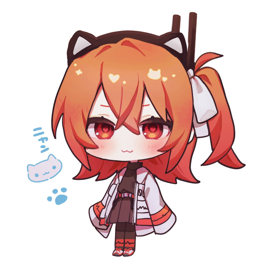 Safebooru - 1girl :3 a.i. voice adachi rei animal ears arms up belt ...