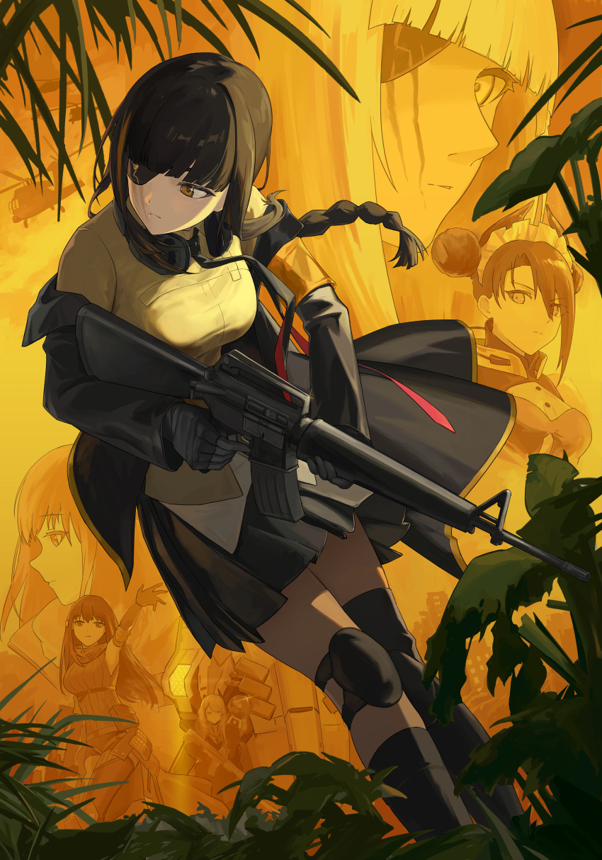 Safebooru - 6+girls absurdres agent (girls' frontline) aircraft armband ...
