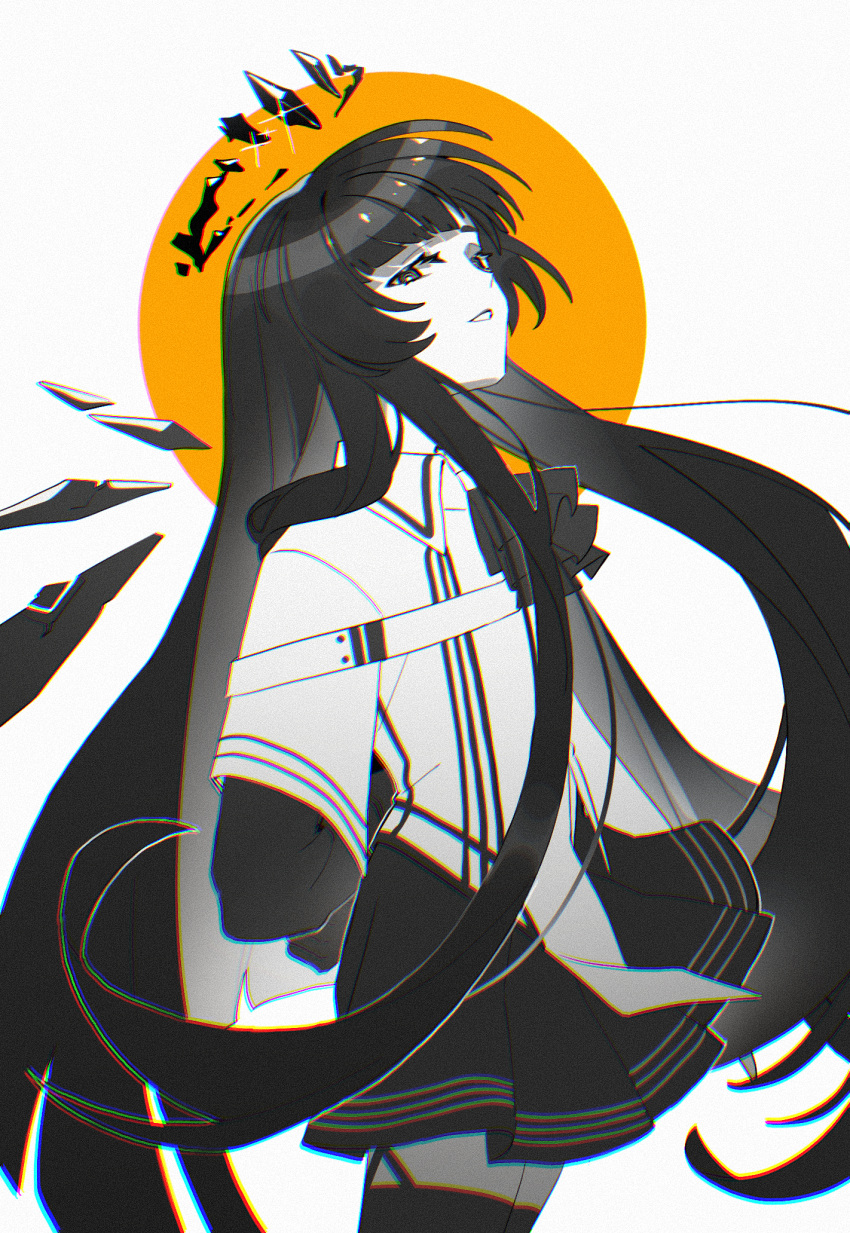 Safebooru - 1girl acidinjection antenna hair arknights arms behind back artist name ascot belt ...