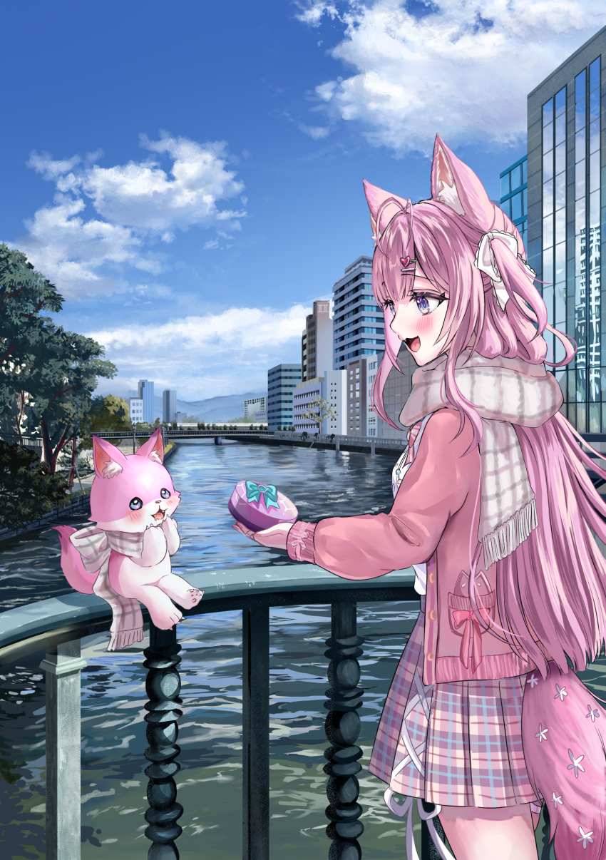 Safebooru - 1girl :3 absurdres animal ears antenna hair bandaid bandaid ...