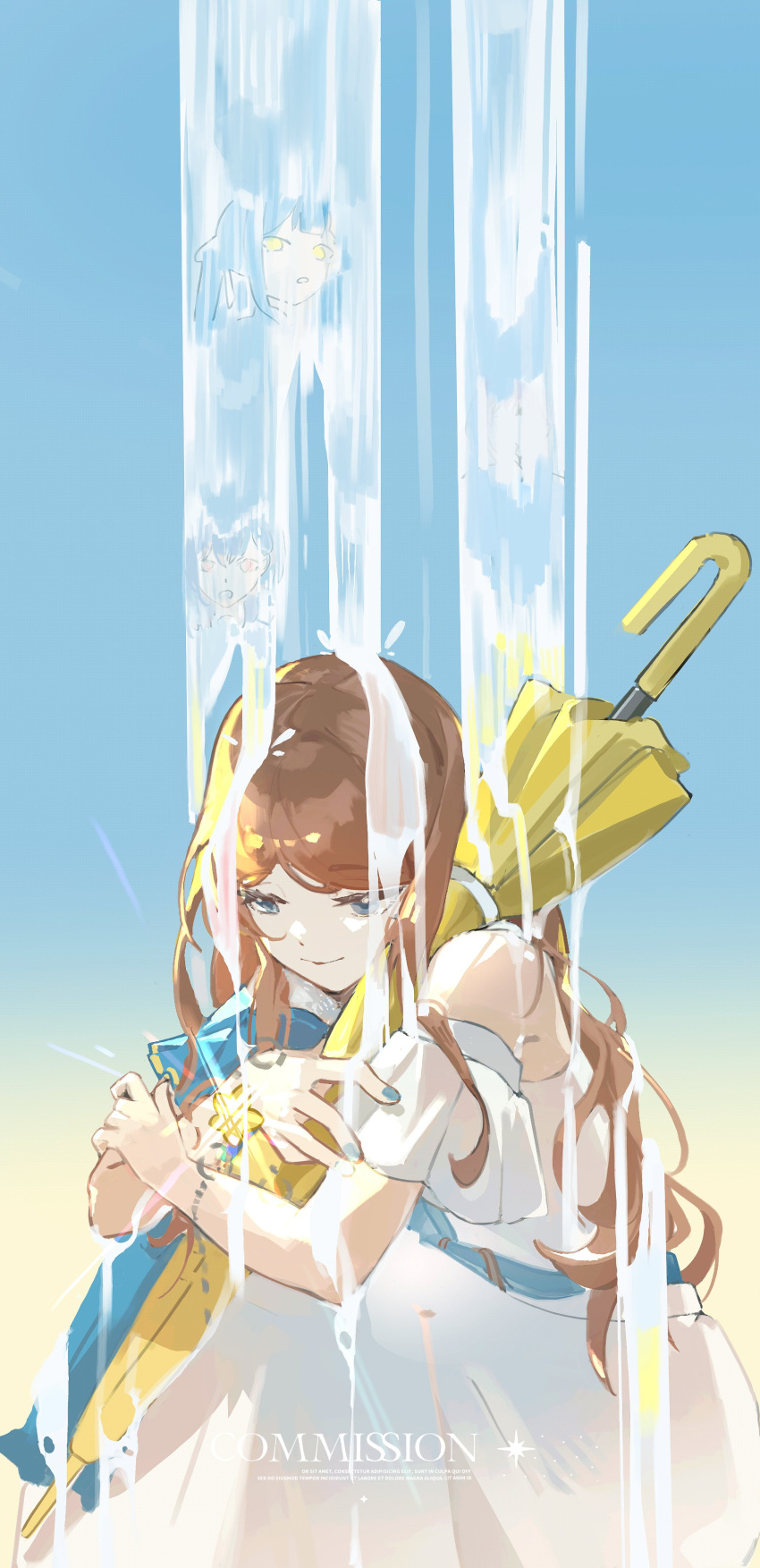 Safebooru - 1girl absurdres bang dream! bang dream! it's mygo!!!!! blue eyes blue nails brown ...