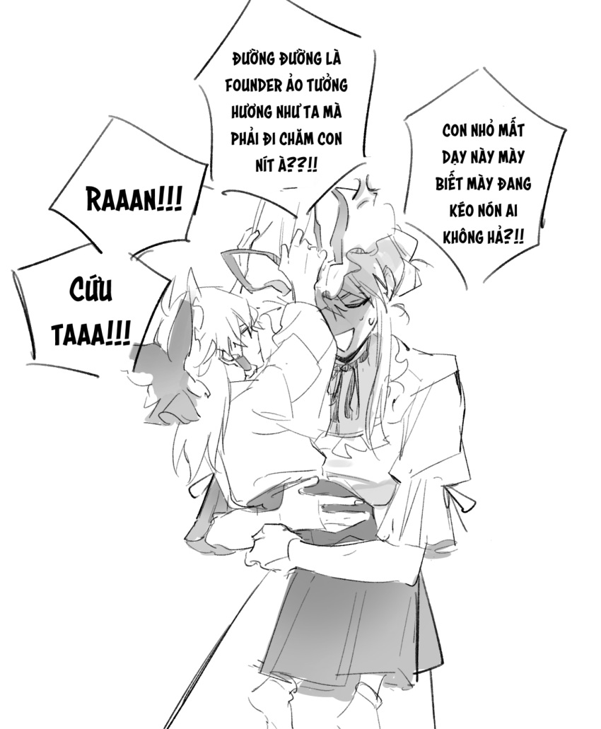 Safebooru - 2girls aged down annoyed bow choker dress expressionless hair bow hair tubes hakurei ...