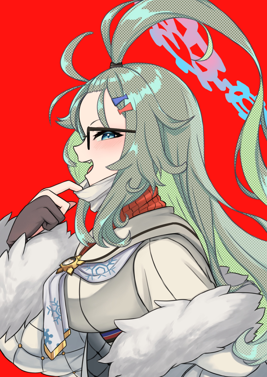 Safebooru - 1girl absurdres blue archive blue eyes blush fangs glasses ...