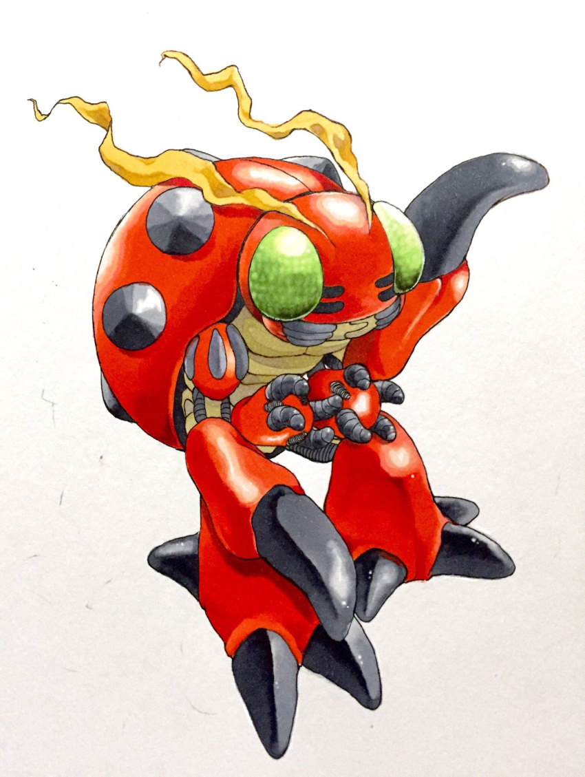 Safebooru - colored skin digimon digimon (creature) green eyes highres ...