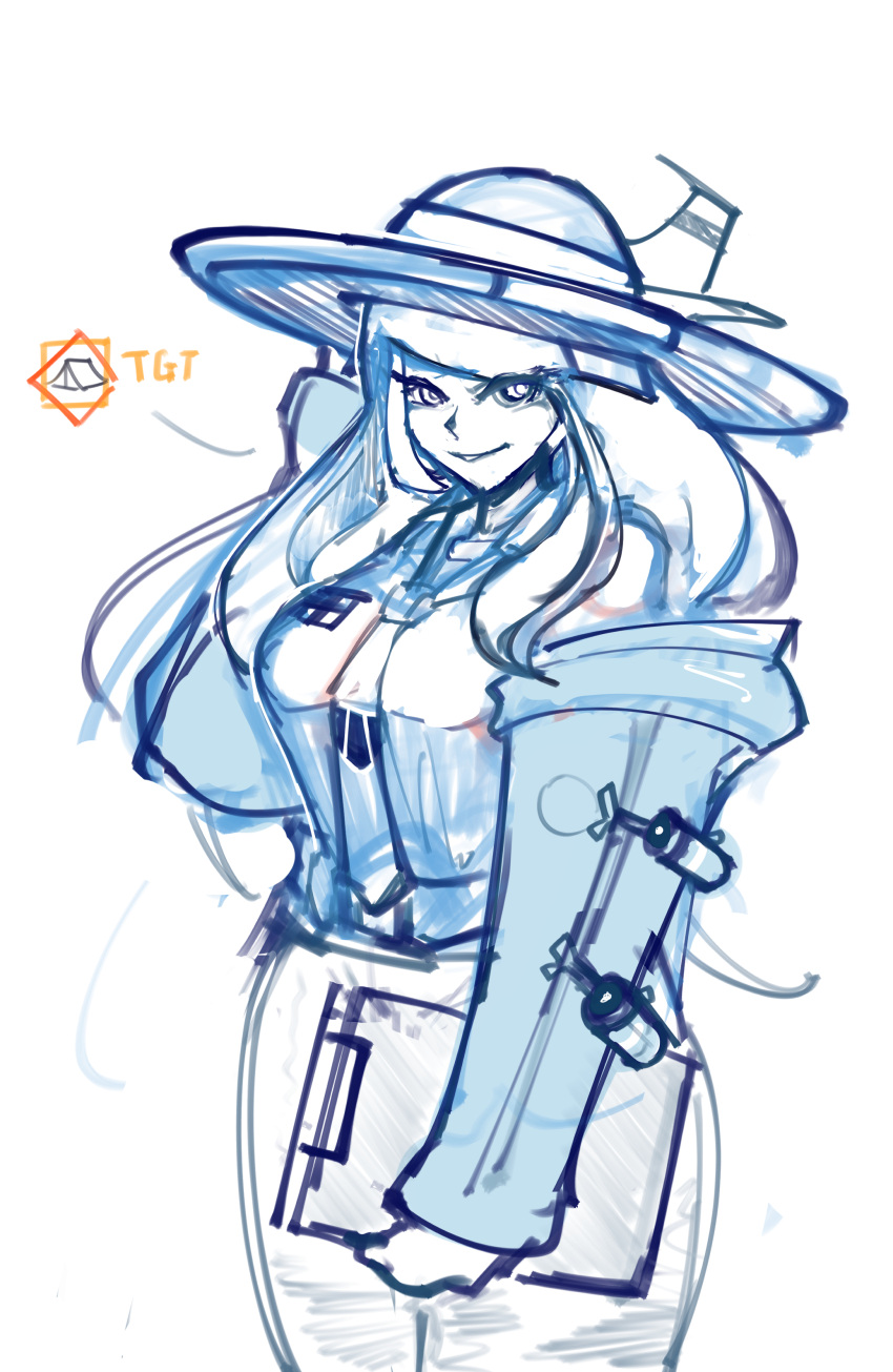 Safebooru - 1girl absurdres ace combat aircraft airplane awacs bare shoulders clipboard curvy ...