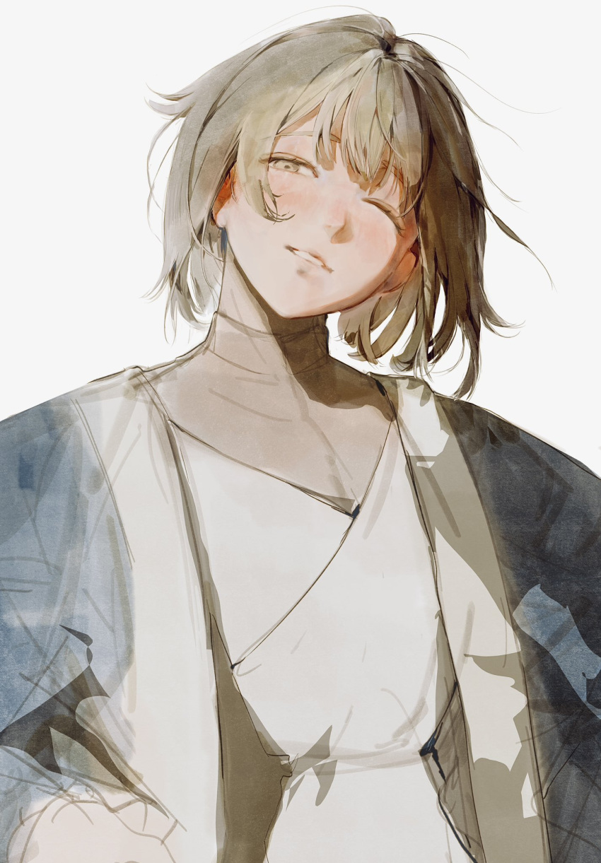 Safebooru - 1girl ;) blonde hair blue jacket dungeon meshi falin touden ...